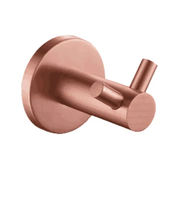 Aloni wall hook double Bathroom towel hook brushed copper - – SaniSupreme